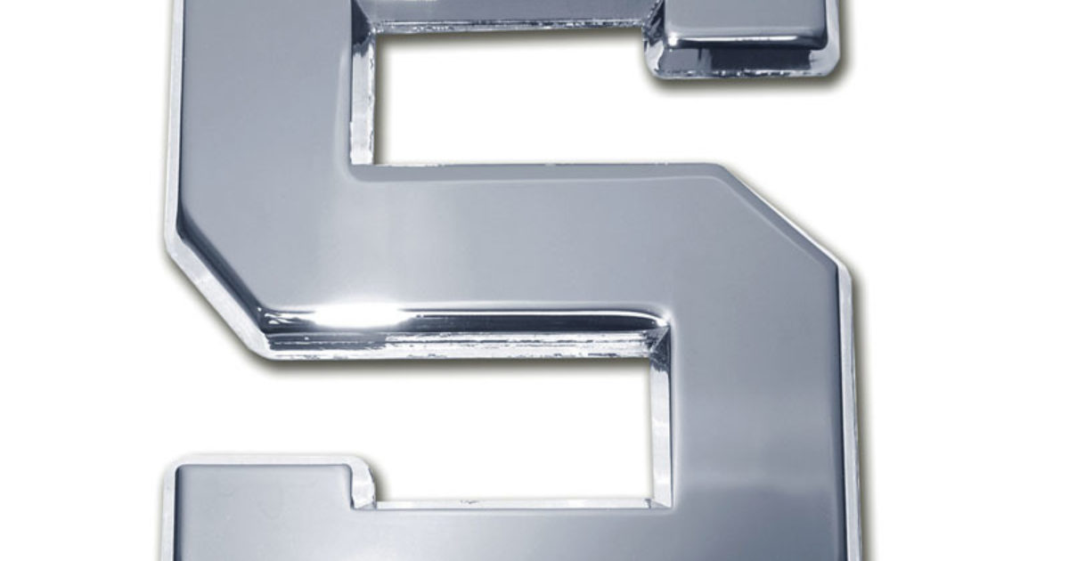 Michigan State S Chrome Emblem | Elektroplate