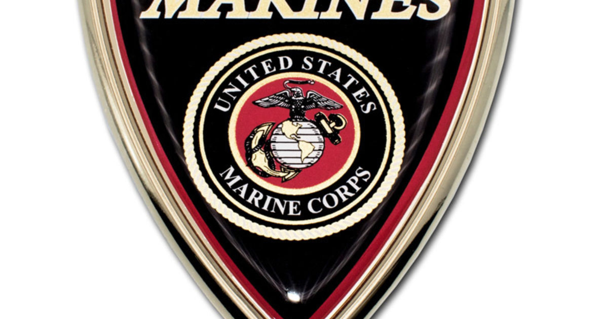 Marines Shield Chrome Emblem | Elektroplate