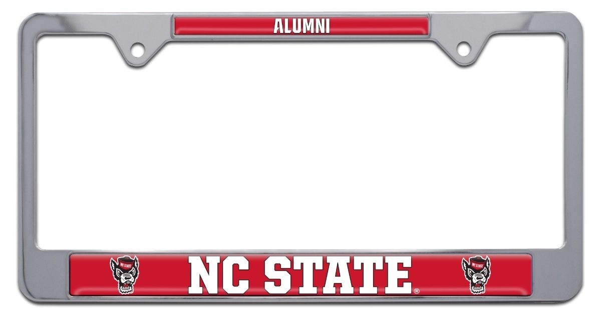 NC State Alumni Chrome License Plate Frame | Elektroplate