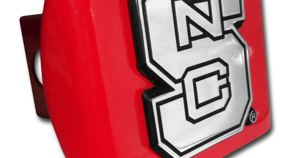 North Carolina State Red Hitch Cover | Elektroplate