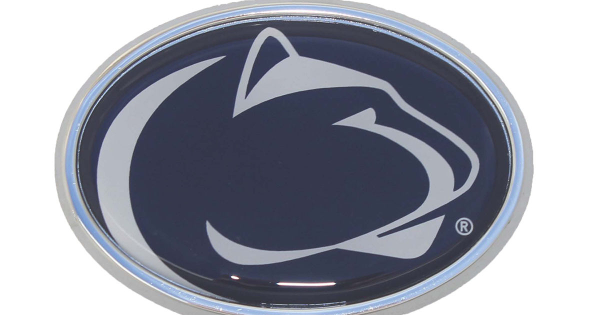 Penn State Navy Chrome Emblem | Elektroplate