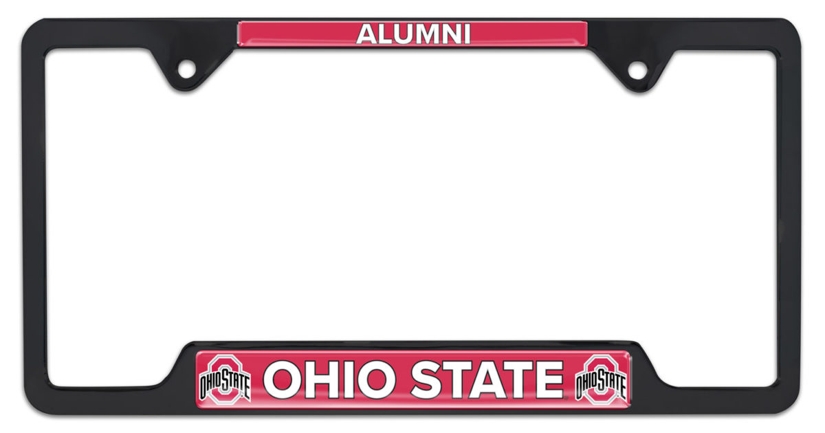 Ohio State Alumni Black License Plate Frame | Elektroplate