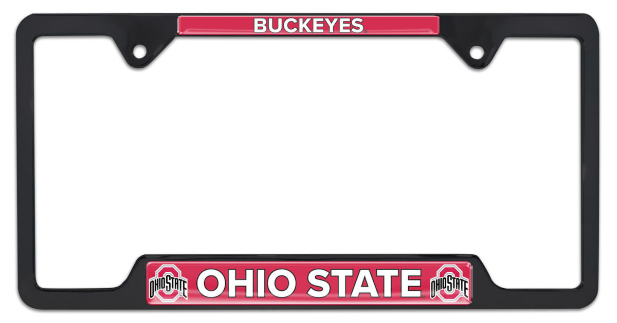 Ohio State Buckeyes Black License Plate Frame | Elektroplate