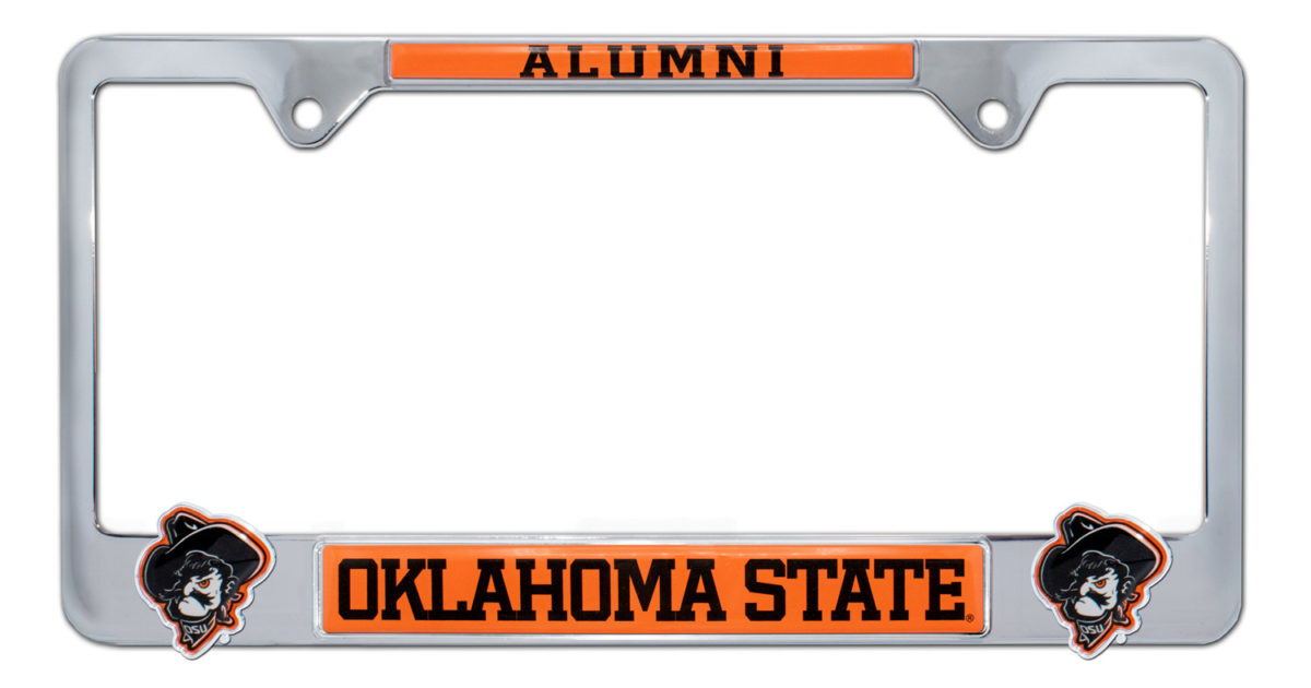 Oklahoma State Alumni 3D License Plate Frame | Elektroplate