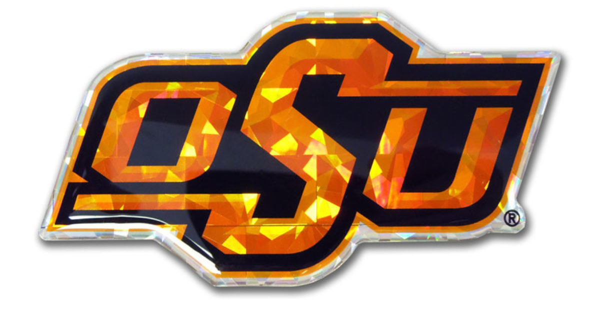 Oklahoma State Orange 3D Reflective Decal | Elektroplate