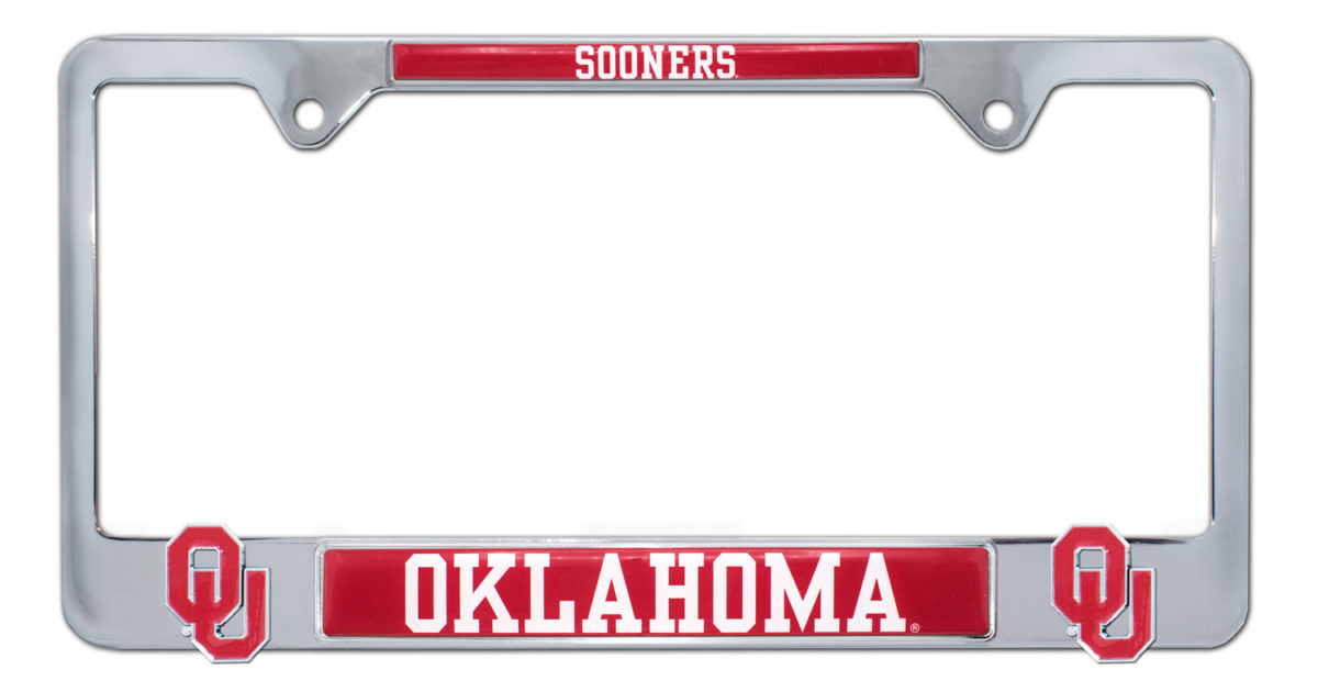 University of Oklahoma Sooners 3D License Plate Frame | Elektroplate