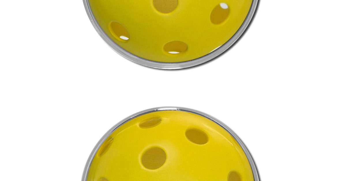 Pickleball Chrome Emblem Minis | Elektroplate
