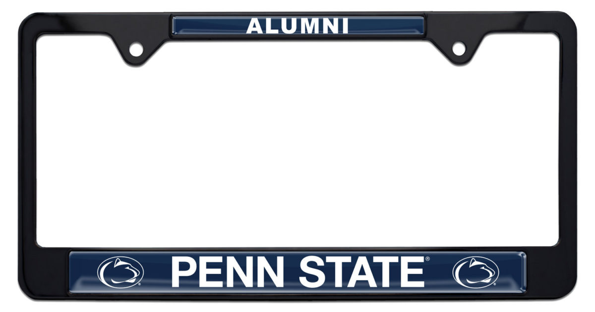Penn State Alumni Black License Plate Frame | Elektroplate