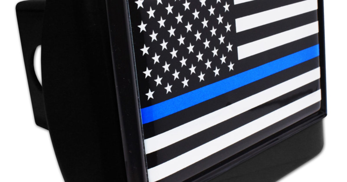 Police Black Hitch Cover | Elektroplate