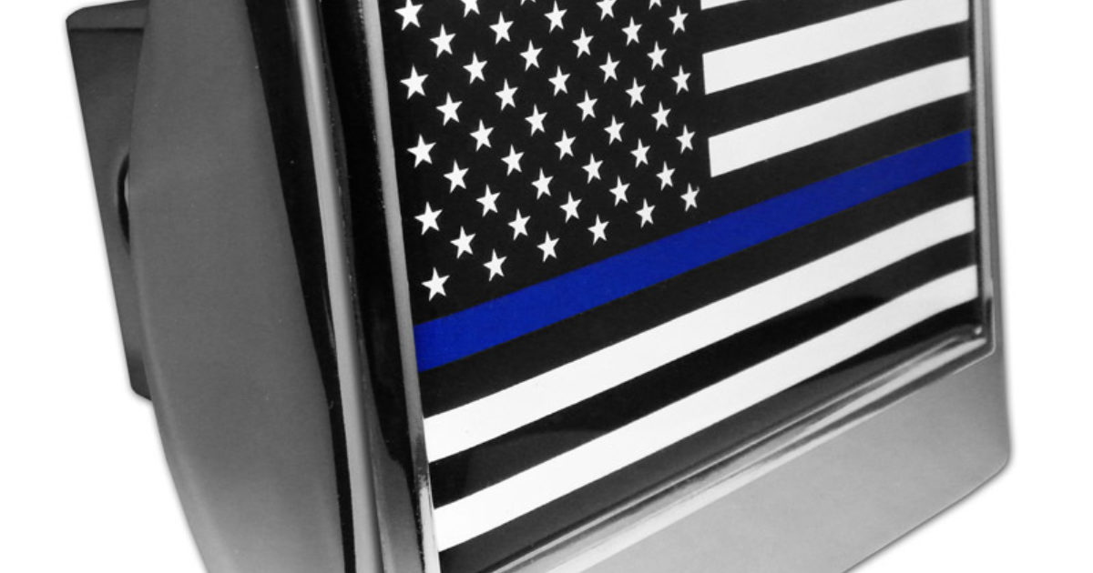 Police Chrome Hitch Cover | Elektroplate