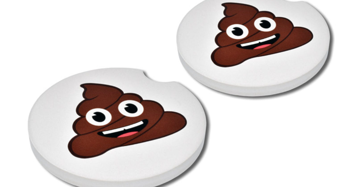 Poop Car Coasters | Elektroplate