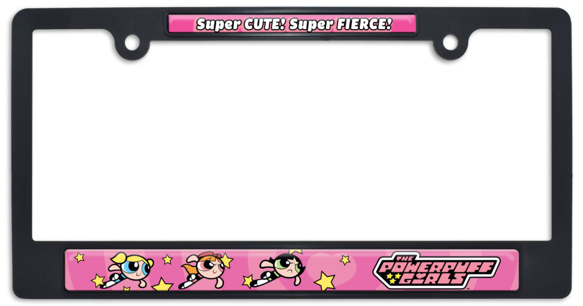 Powerpuff Girls Cute Plastic License Plate Frame | Elektroplate