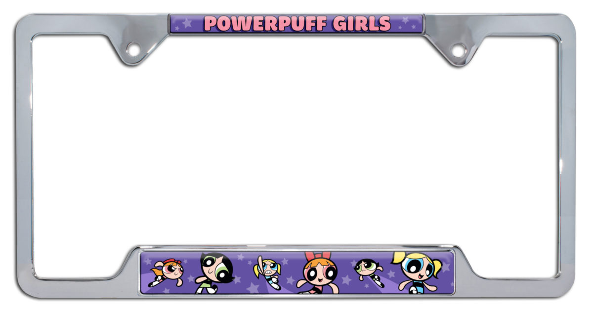 Powerpuff Girls Open License Plate Frame | Elektroplate