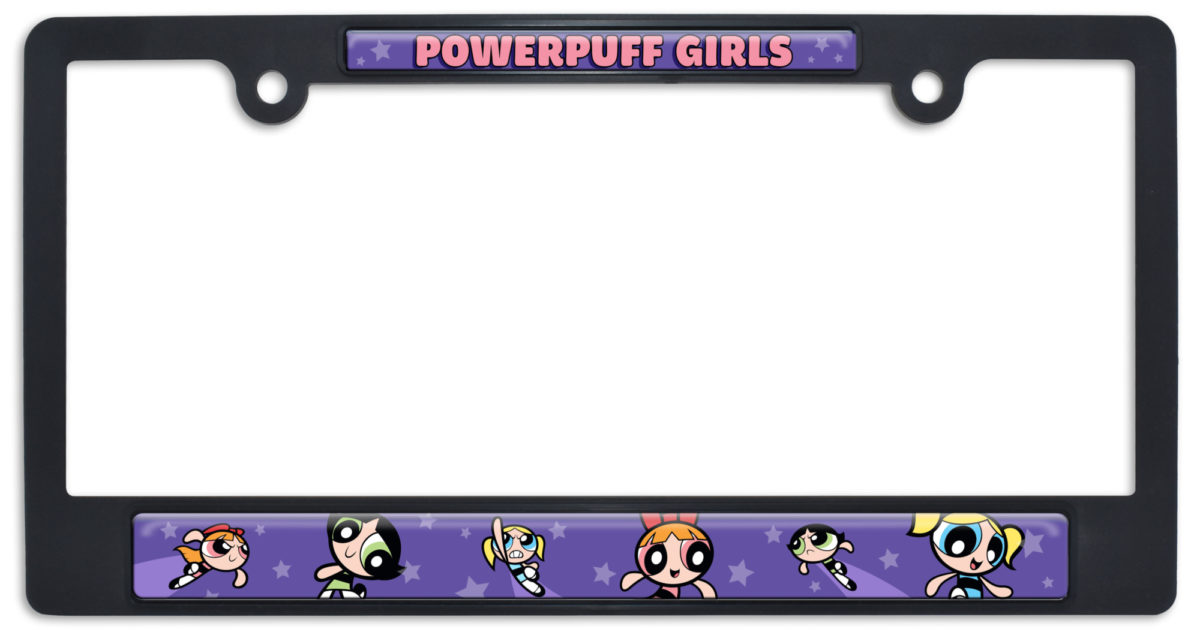 Powerpuff Girls Plastic License Plate Frame | Elektroplate