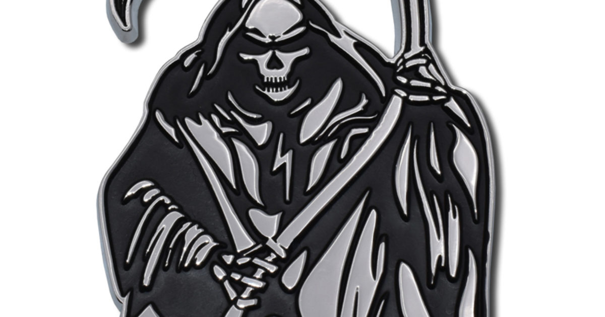 Grim Reaper Chrome Emblem | Elektroplate
