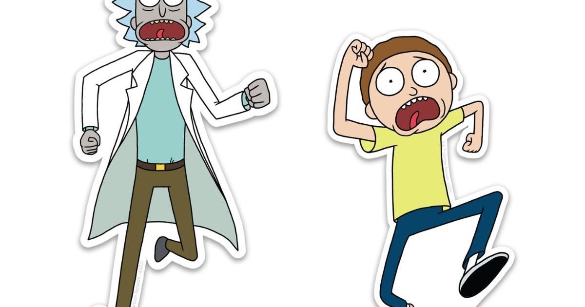 Rick & Morty Running Decal 2-Pack | Elektroplate