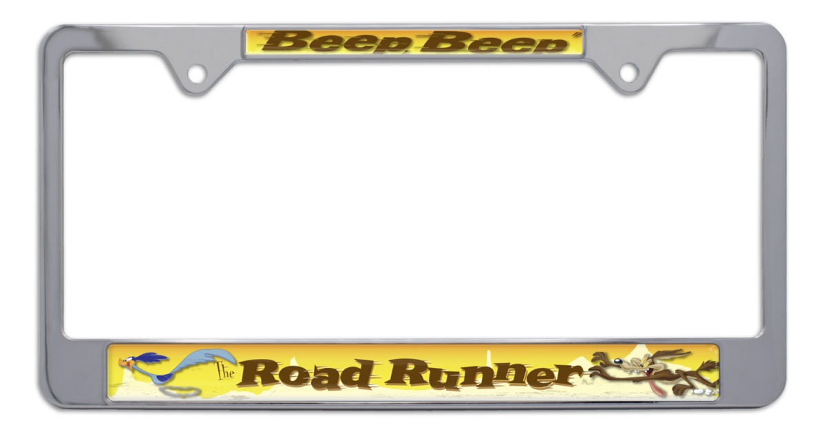 Road Runner Chrome License Plate Frame | Elektroplate