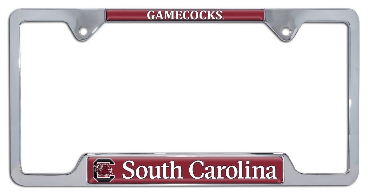 University of South Carolina Gamecocks Chrome License… | Elektroplate
