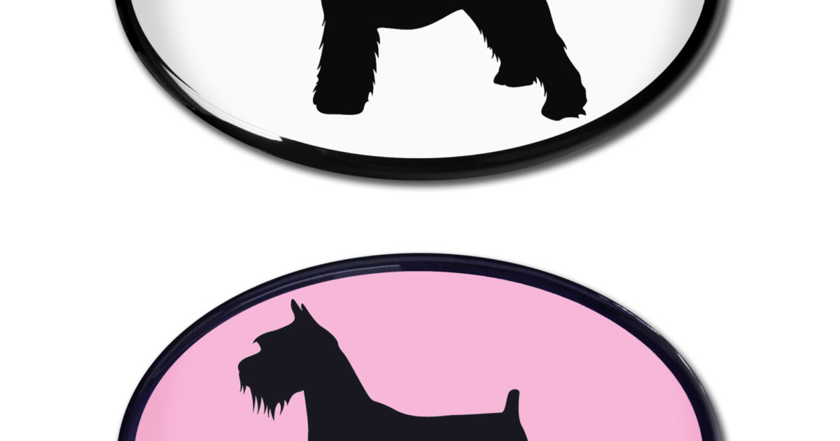 Schnauzer 3D Decal 2-Pack | Elektroplate