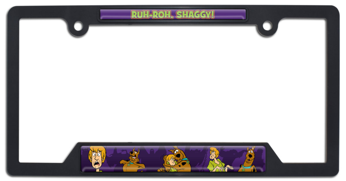 Scooby & Shaggy Open Plastic License Plate Frame | Elektroplate