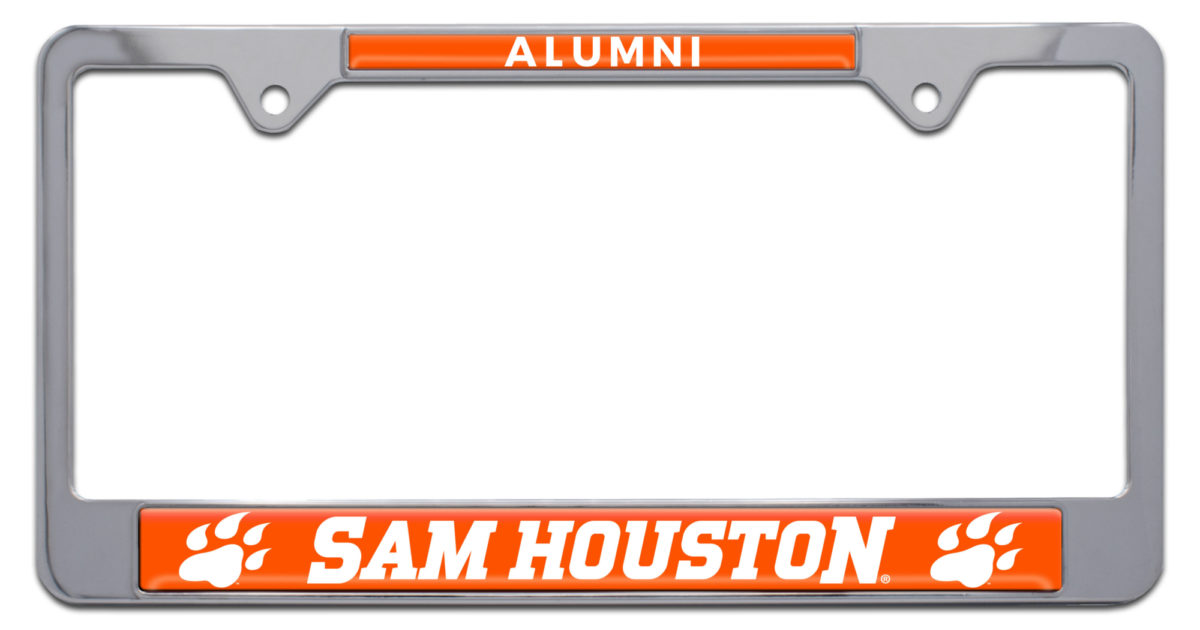 Sam Houston State Chrome License Plate Frame | Elektroplate