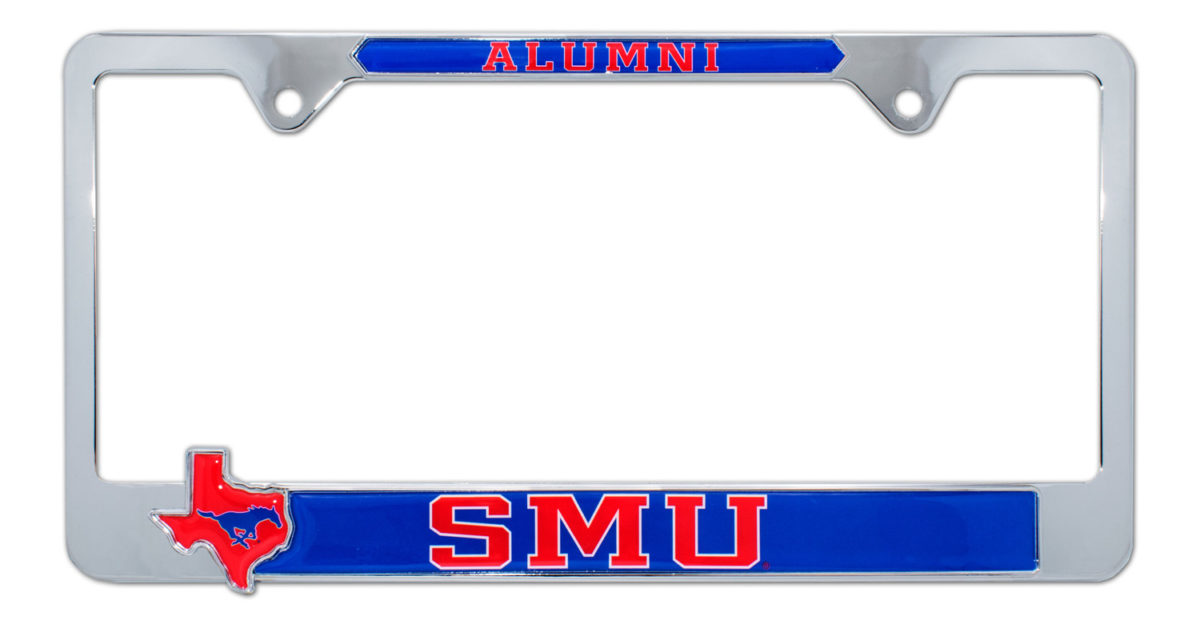 SMU Alumni 3D License Plate Frame | Elektroplate
