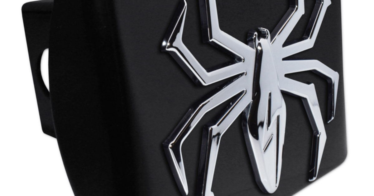 Lightning Spider Black Hitch Cover | Elektroplate