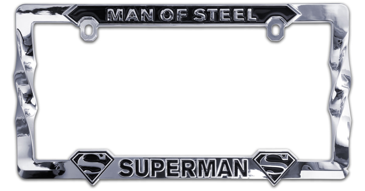 Superman 3D License Plate Frame | Elektroplate