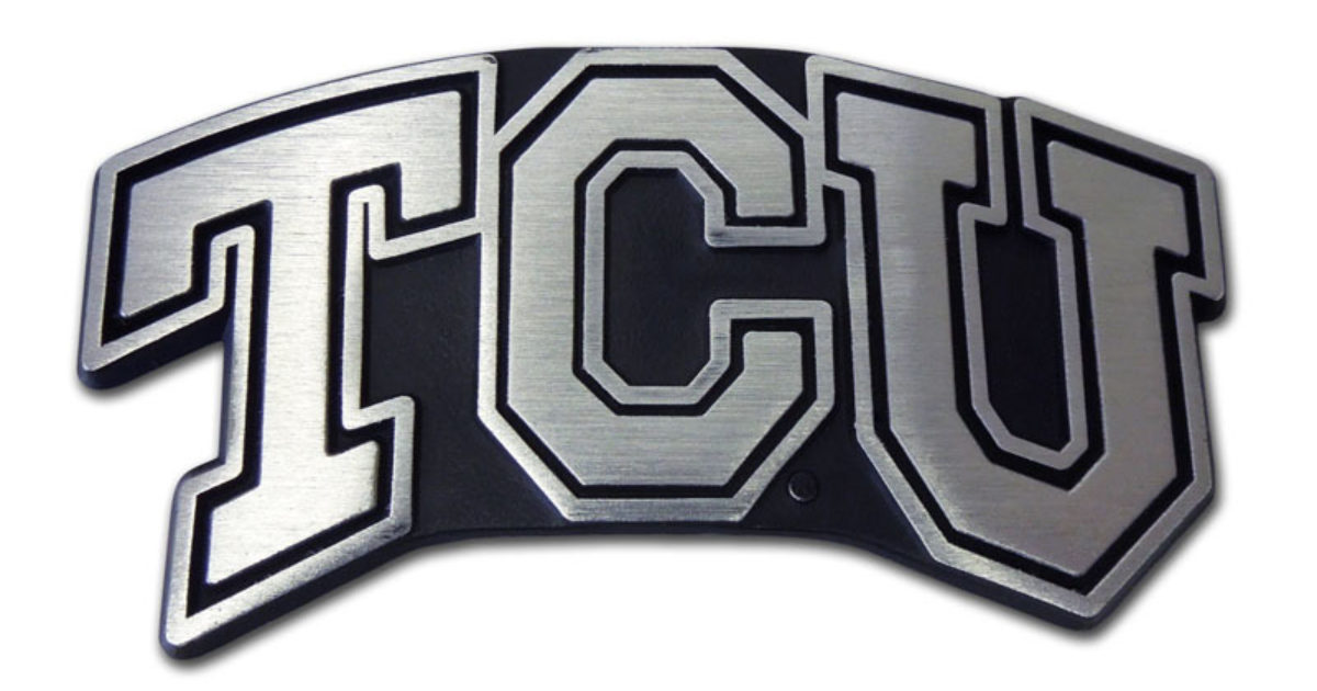 TCU Matte Chrome Emblem | Elektroplate