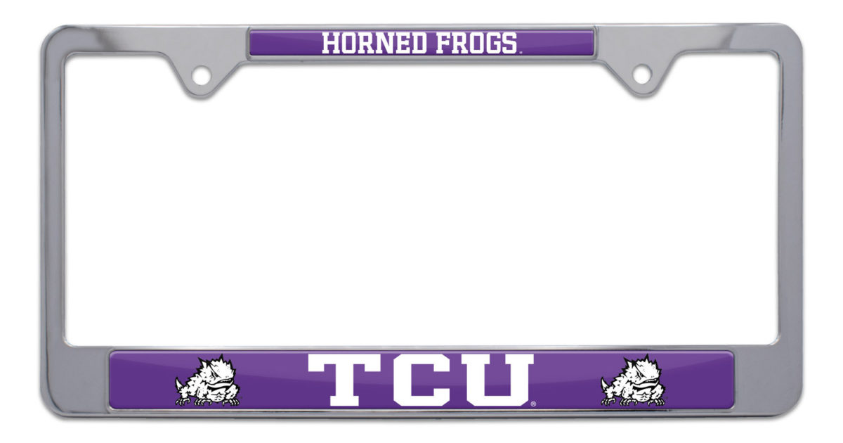 TCU Horned Frog License Plate Frame | Elektroplate