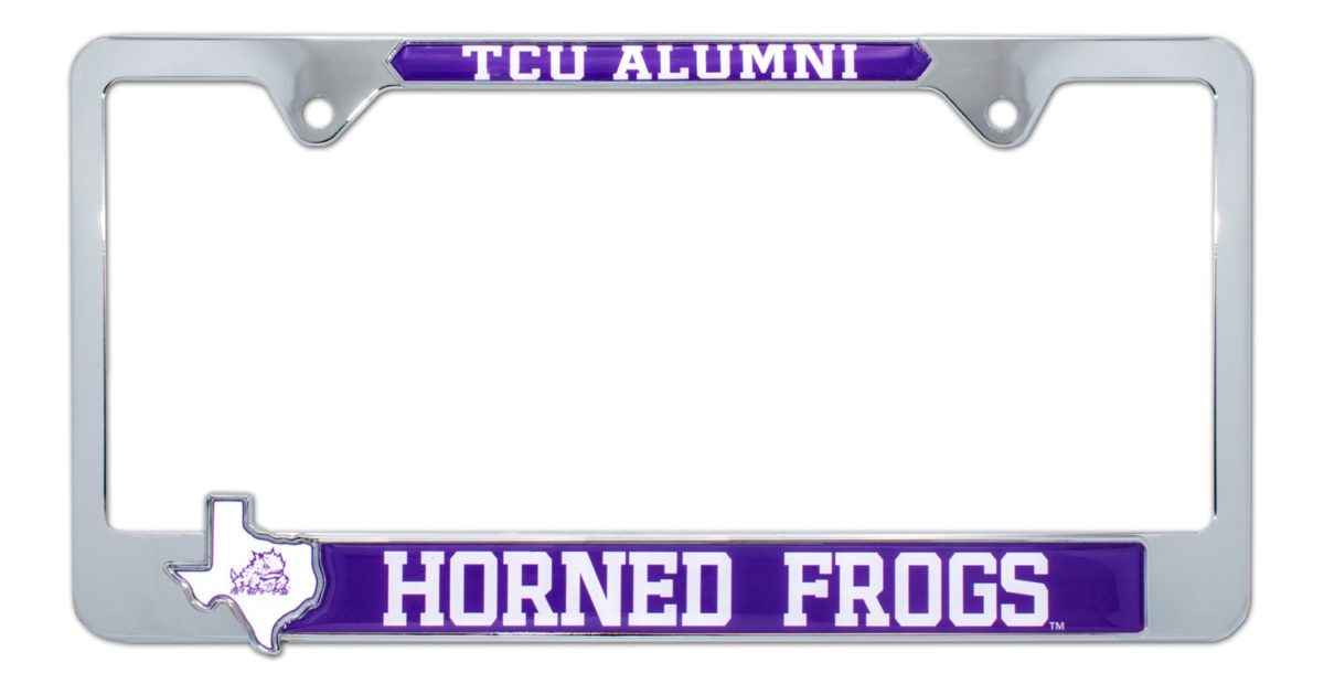 TCU Alumni 3D License Plate Frame | Elektroplate