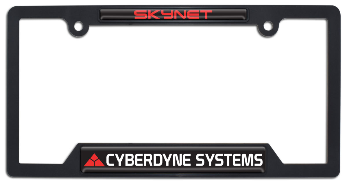 Terminator Skynet Black Open Corner Plastic License… | Elektroplate
