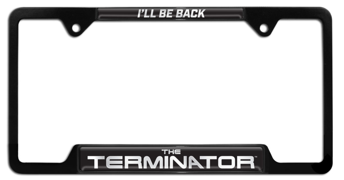 Terminator I'll Be Back Metal Open Corners License… | Elektroplate
