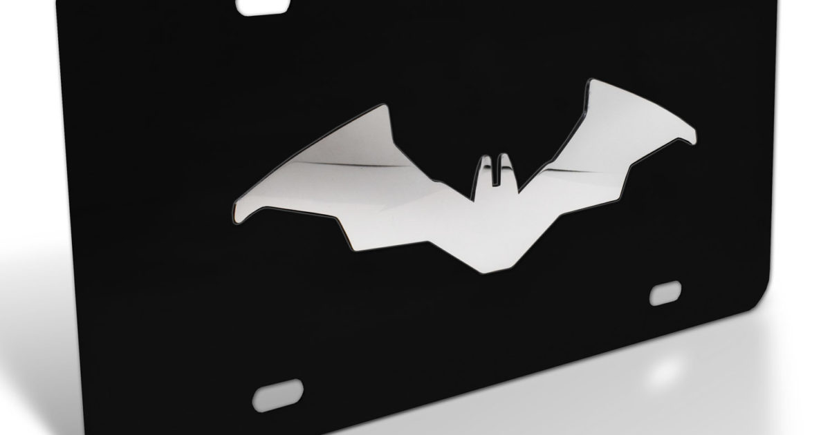 The Batman Movie Black Metal License Plate | Elektroplate