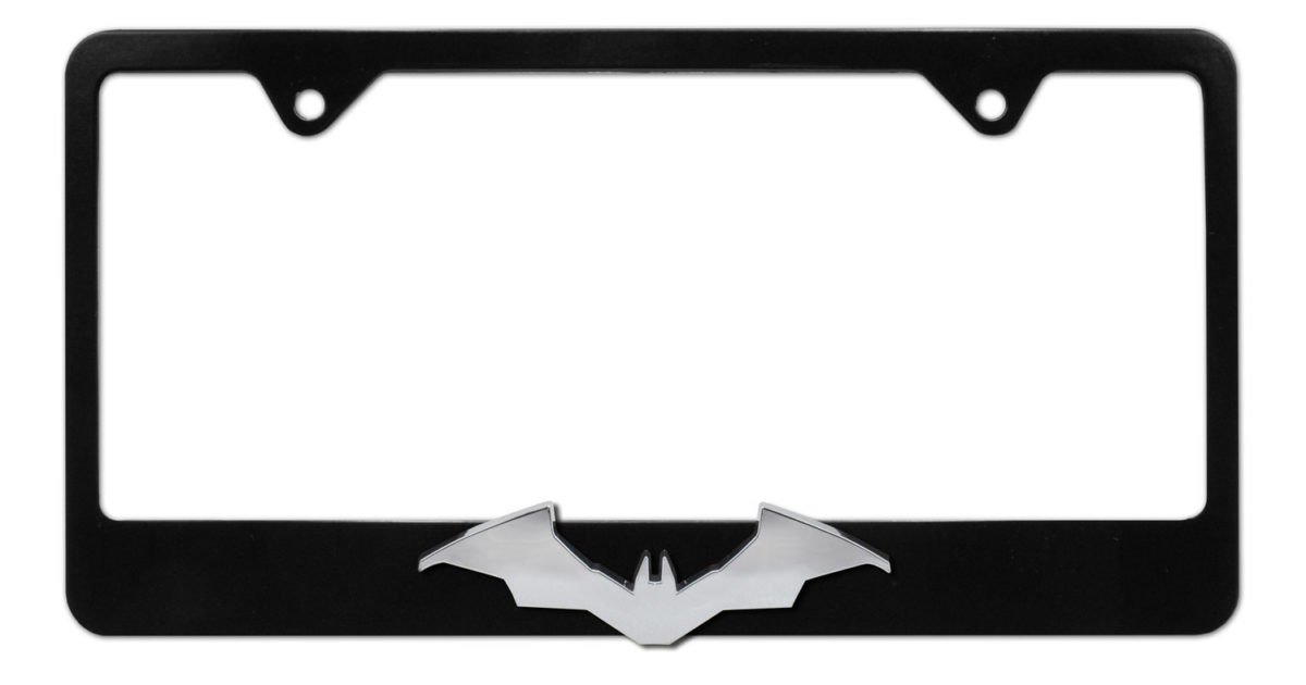 The Batman Movie Black Metal License Plate Frame | Elektroplate