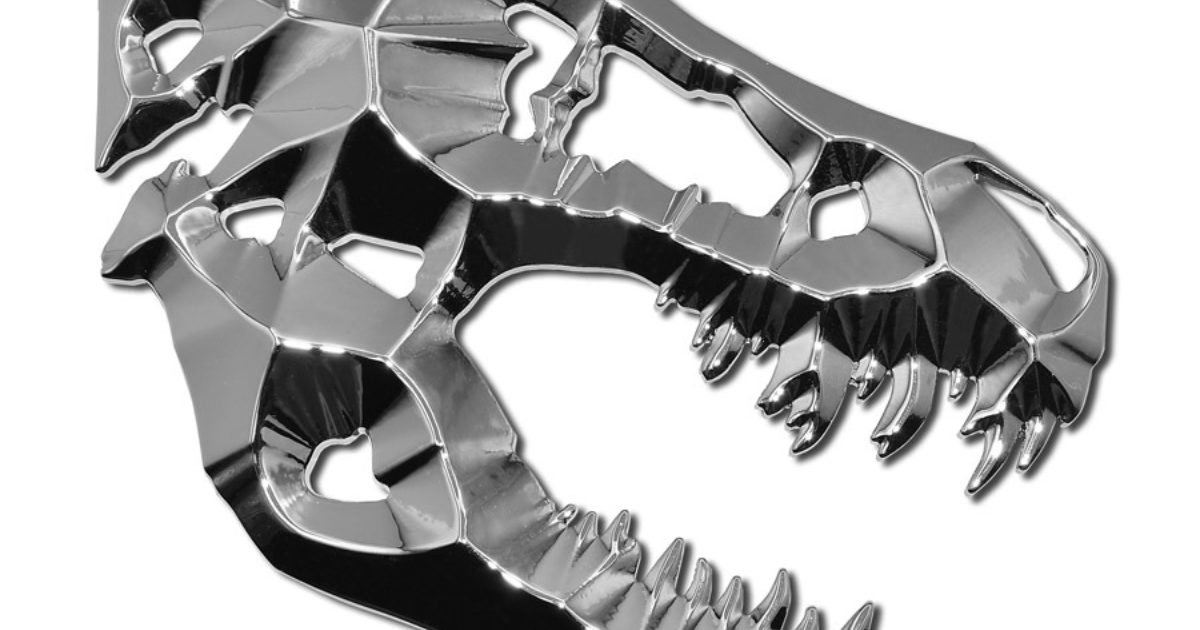 T-Rex Chrome Auto Emblem | Elektroplate