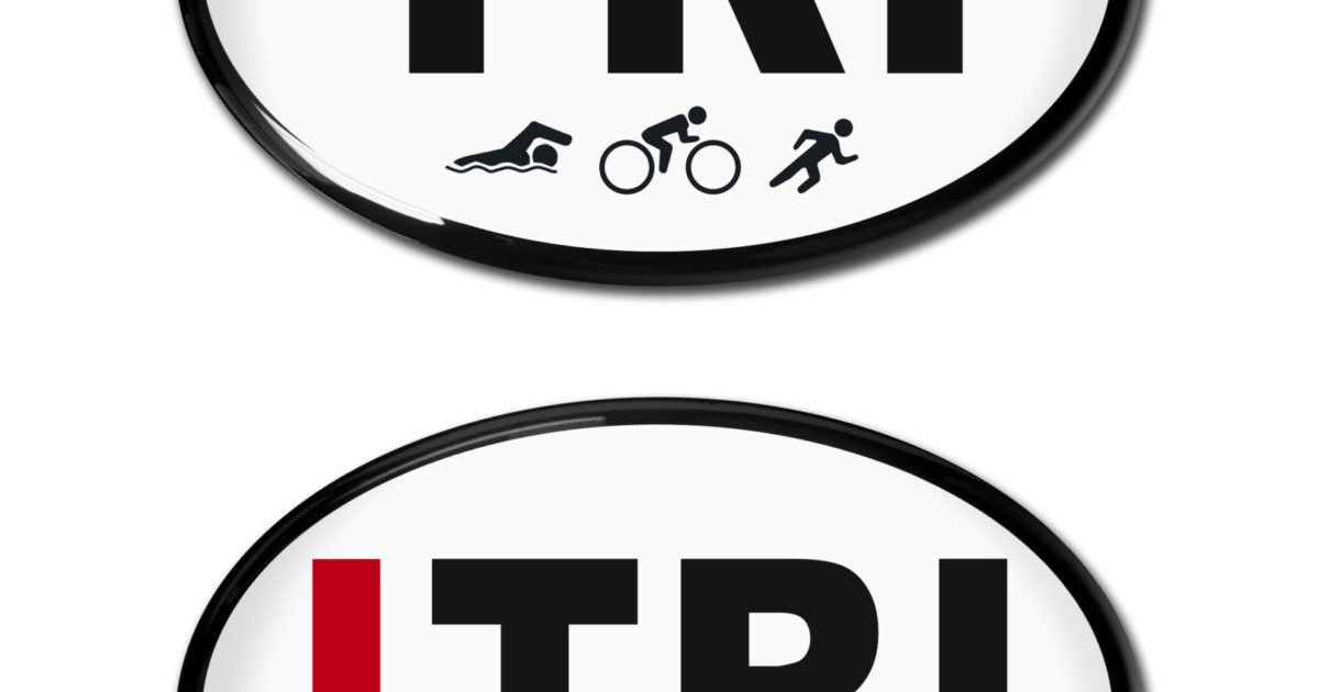 Triathlon 3D Decal 2-Pack | Elektroplate
