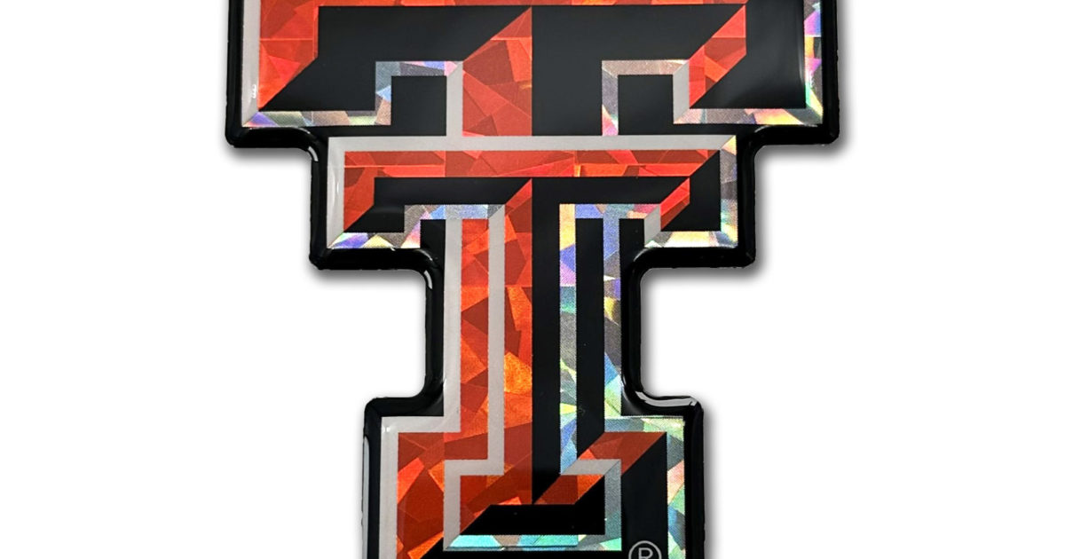 Texas Tech Red 3D Reflective Decal | Elektroplate