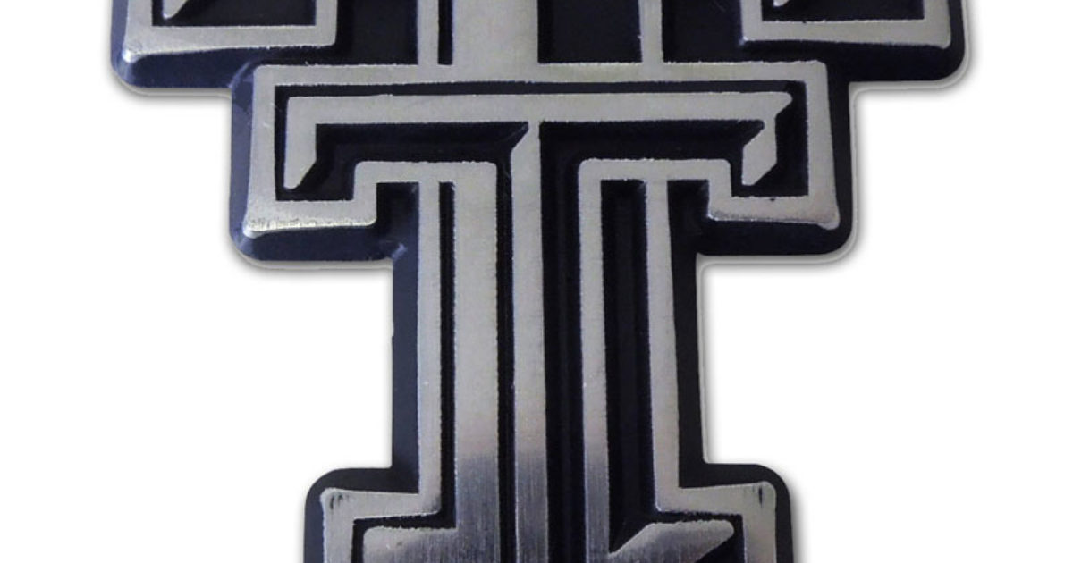 Texas Tech Matte Chrome Emblem | Elektroplate