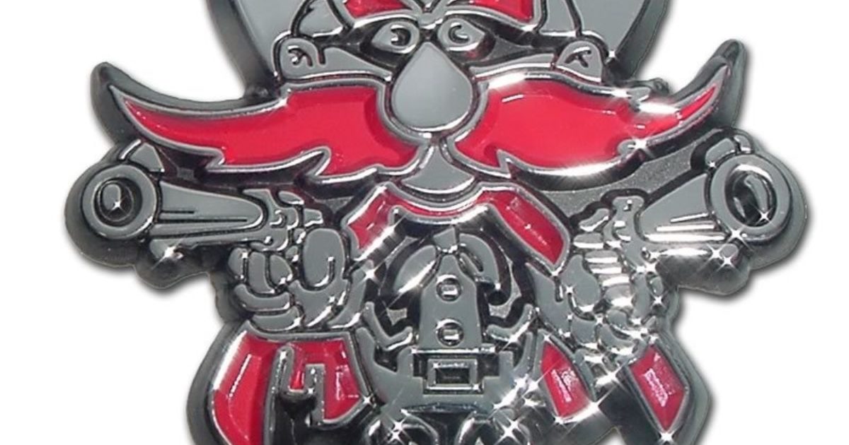 Texas Tech Red Raider Chrome Emblem | Elektroplate