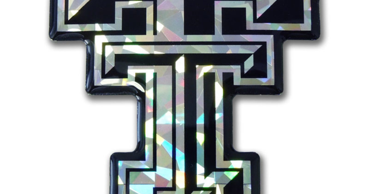 Texas Tech Silver 3D Reflective Decal | Elektroplate