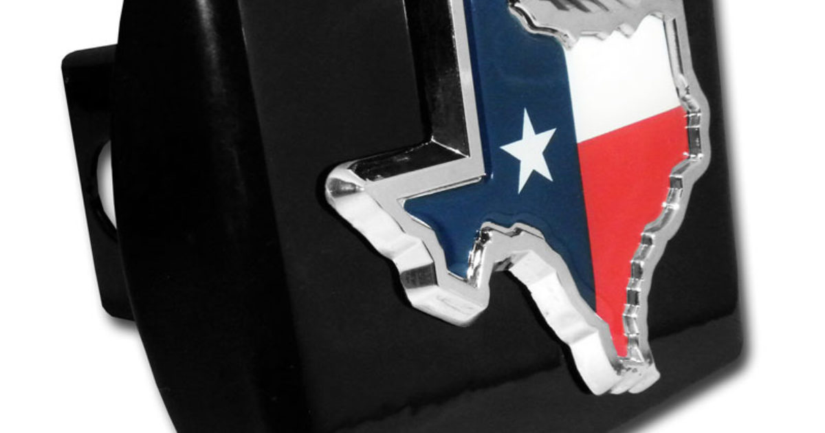 Texas Black Hitch Cover | Elektroplate