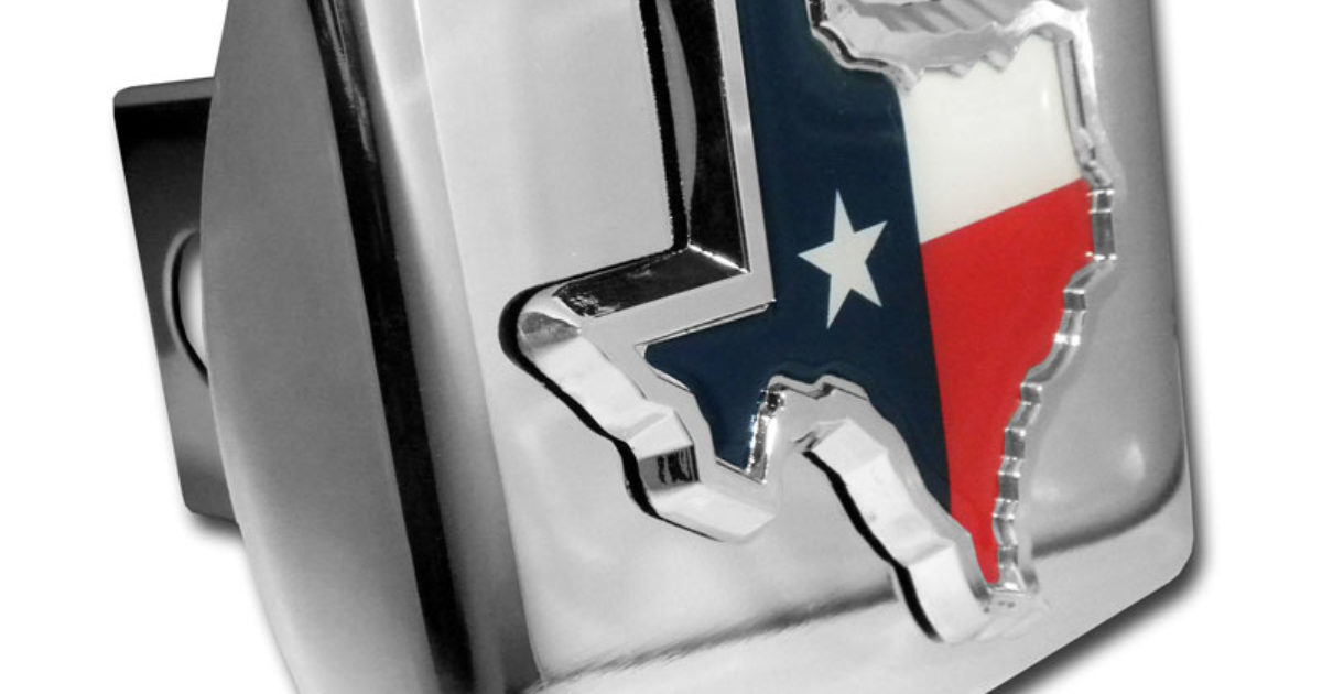 Texas Chrome Hitch Cover | Elektroplate