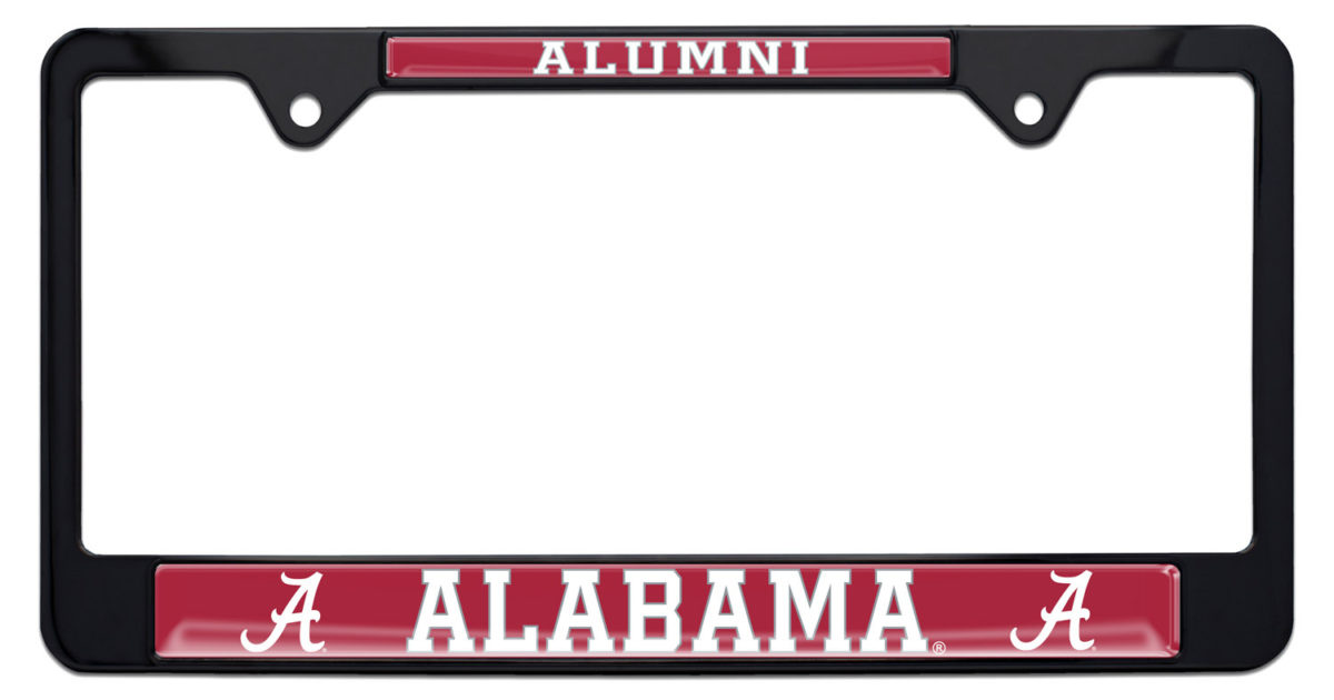 University of Alabama Alumni Black License Plate Frame | Elektroplate