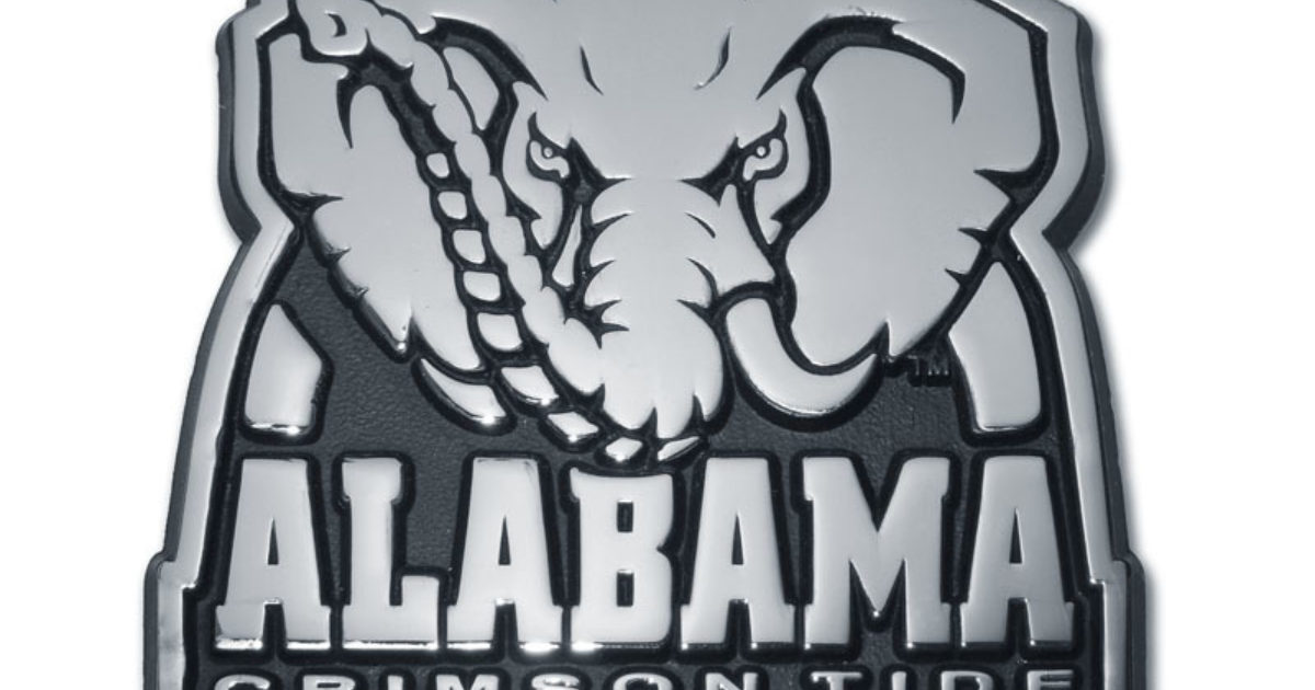 Alabama Crimson Tide Chrome Emblem | Elektroplate