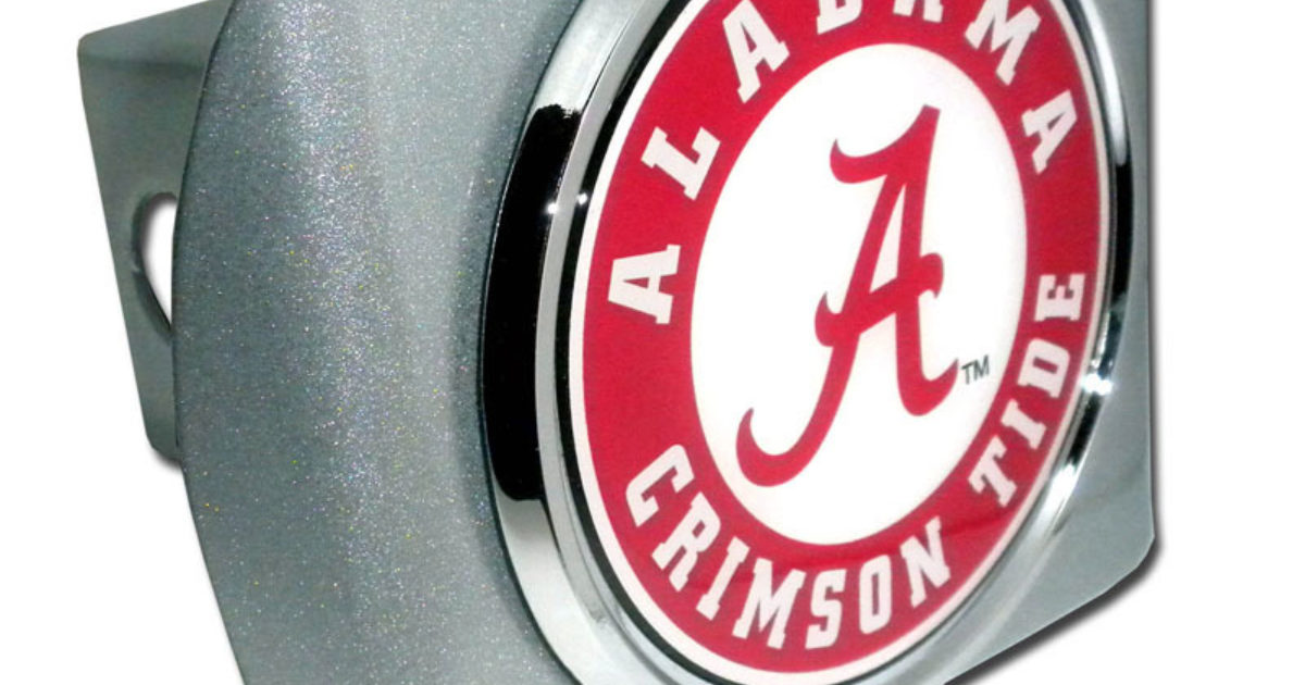 Alabama Crimson Tide Seal Brushed Hitch Cover | Elektroplate