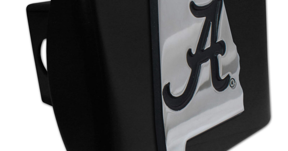 Alabama Black Hitch Cover | Elektroplate