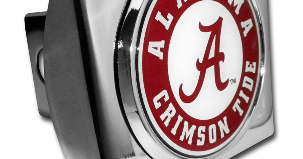 Alabama Crimson Tide Seal Chrome Hitch Cover | Elektroplate