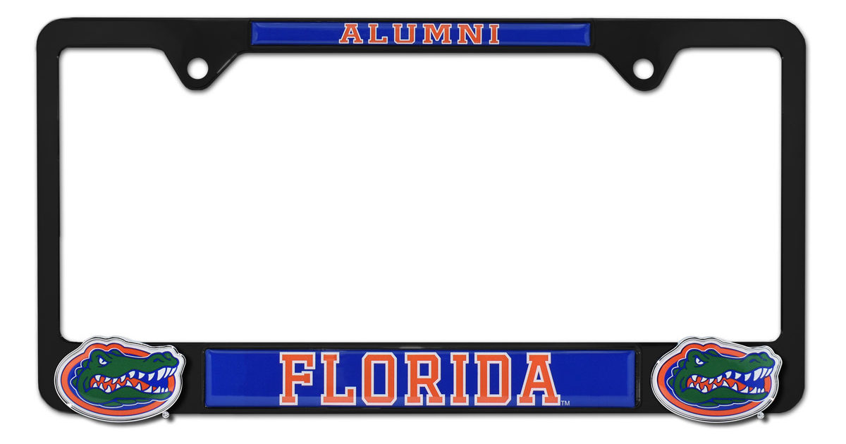 Florida Alumni Black 3D License Plate Frame | Elektroplate