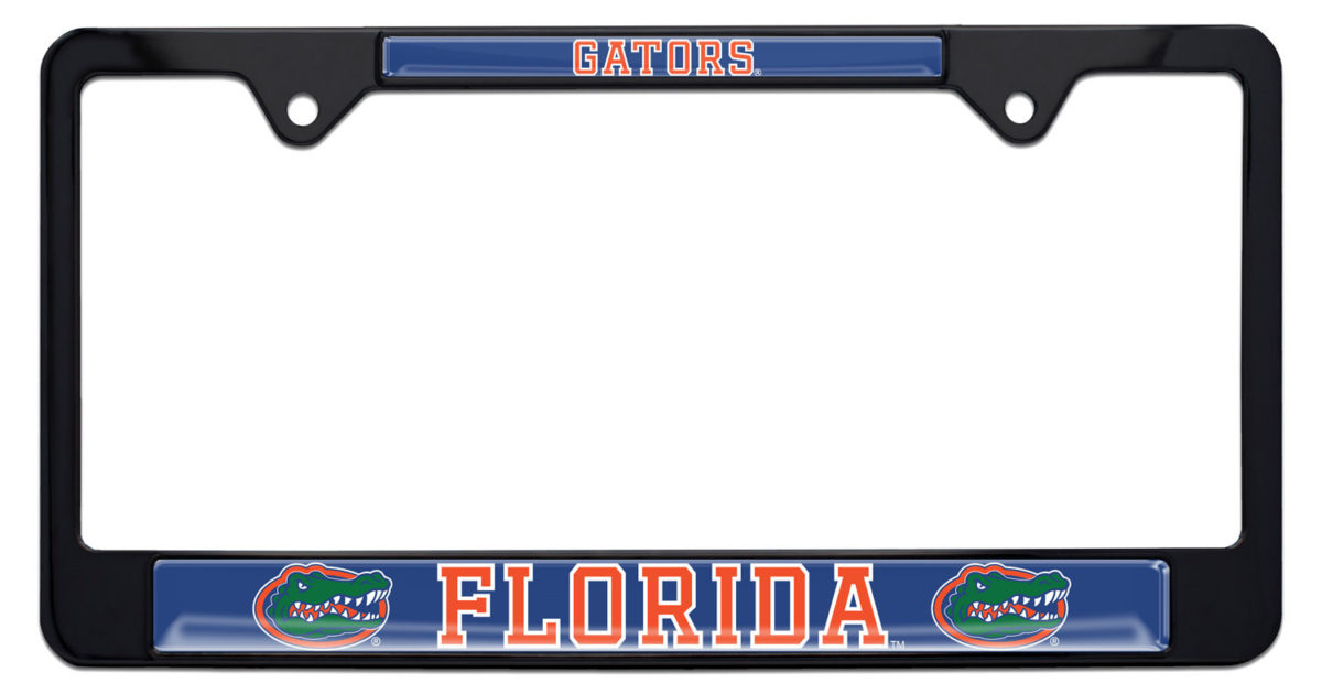 University of Florida Gators Black License Plate Frame | Elektroplate